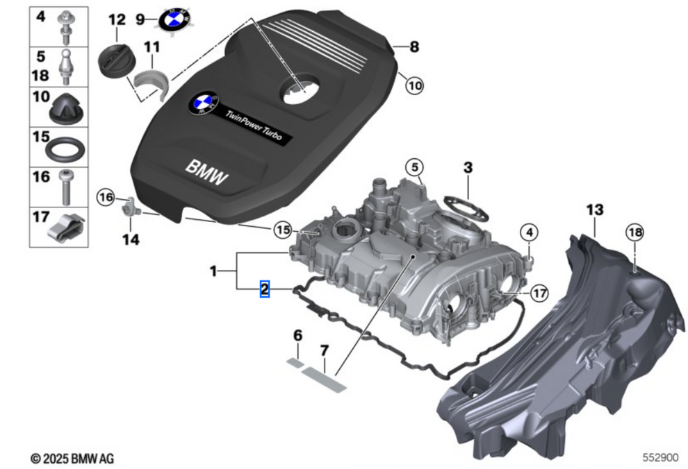 Genuine BMW B38 Rocker Cover Gasket – Stratstone Shop