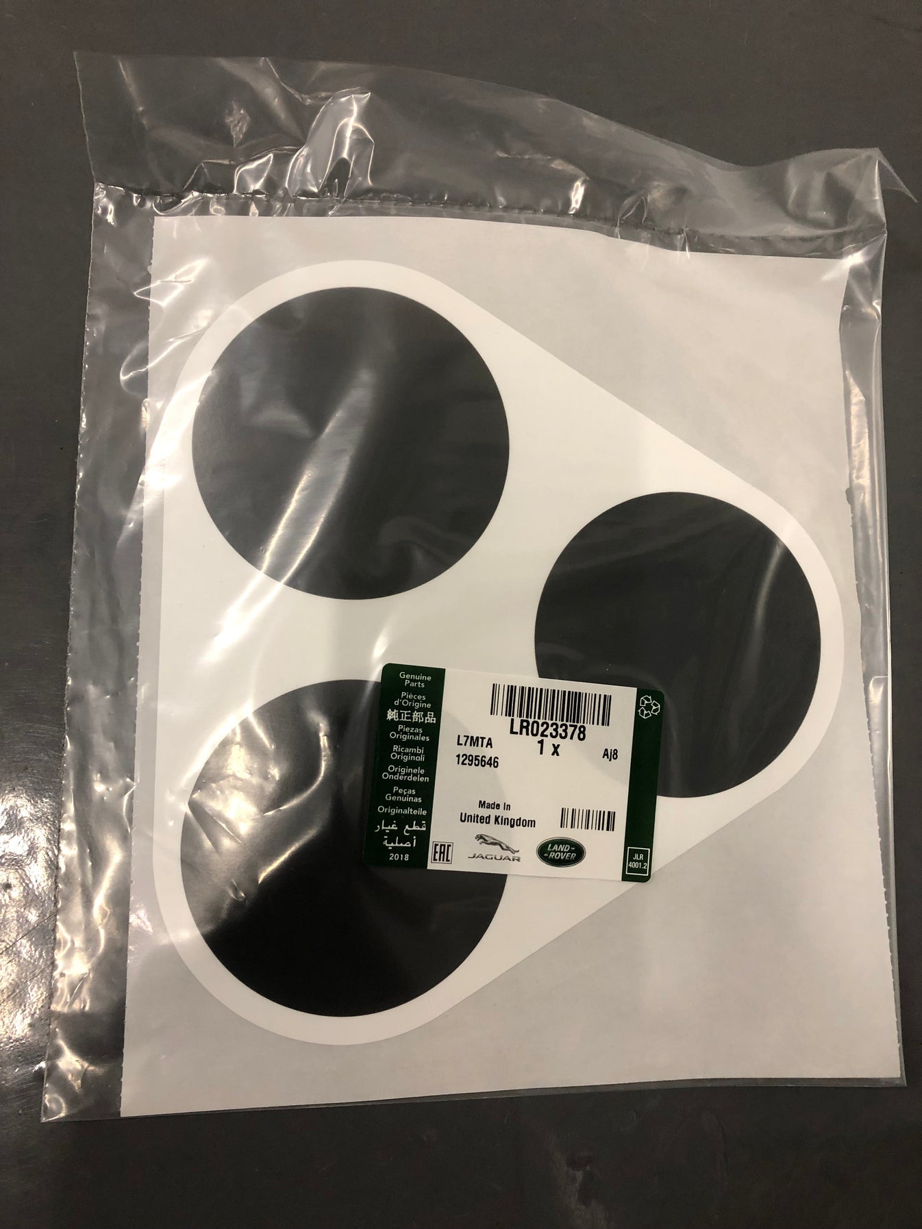 Land Rover / Range Rover Target Tracking Sticker | LR023378 ...